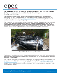 An Overview of Flammability Requirements for Custom Cables